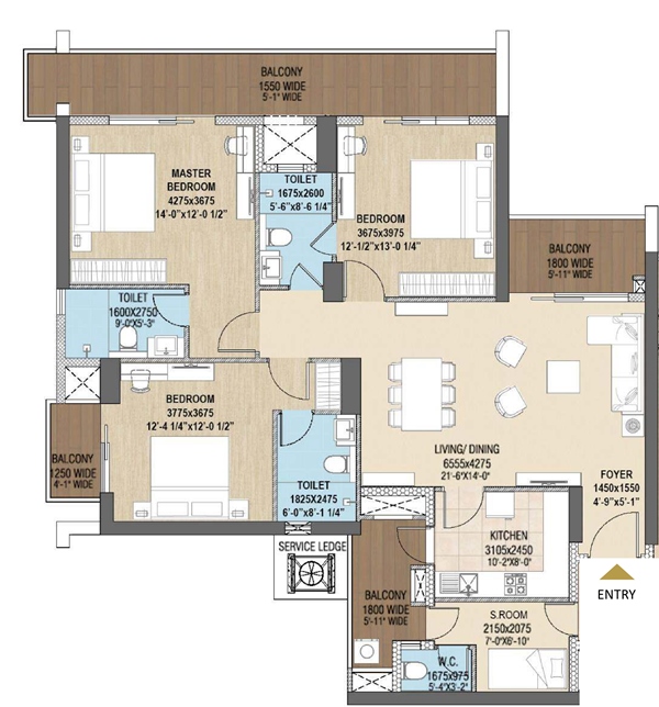 The Aravallis - 2 & 3 BHK Apartment for Sale Gurgaon, Sec 61